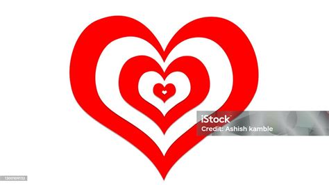 환상 효과 기호와 사랑의 상징과 빨간색과 흰색 마음 발렌타인 데이 결혼식 기념일 또는 휴일에 대한 사랑을 표시합니다 추상적 인 사랑 배경 3d 렌더링 개념에 대한 스톡 사진