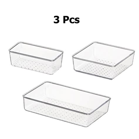 3 6 7 11 Pcs Plastic Desk Drawer Organizer Trays D Vicedeal