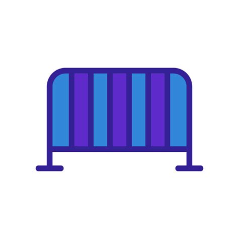 Metal Fence Icon Vector Isolated Contour Symbol Illustration 9948726
