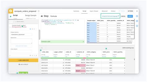 Concept Dataiku Formulas — Dataiku Knowledge Base