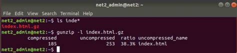 Gunzip Command In Linux