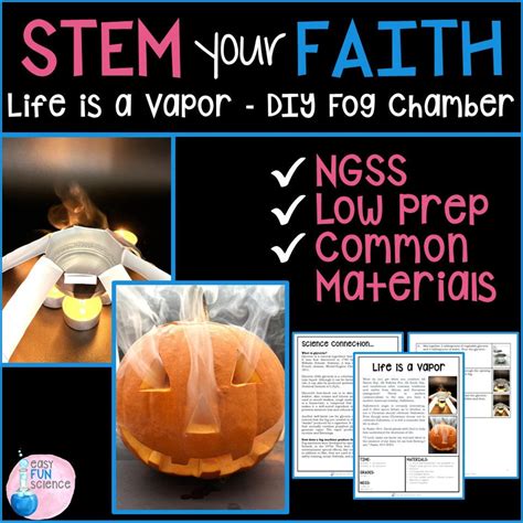 Halloween Object Lesson Life Is A Vapor And Diy Fogging Chamber Etsy