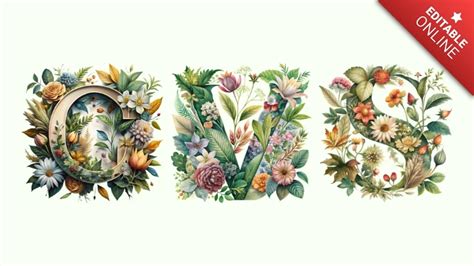 CVS Flowers Alphabet Font Text Effect Generator