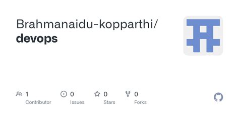 GitHub Brahmanaidu Kopparthi Devops