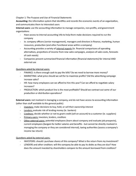 Econ Chapter 1 Textbook Notes JRE300H1 U Of T Studocu