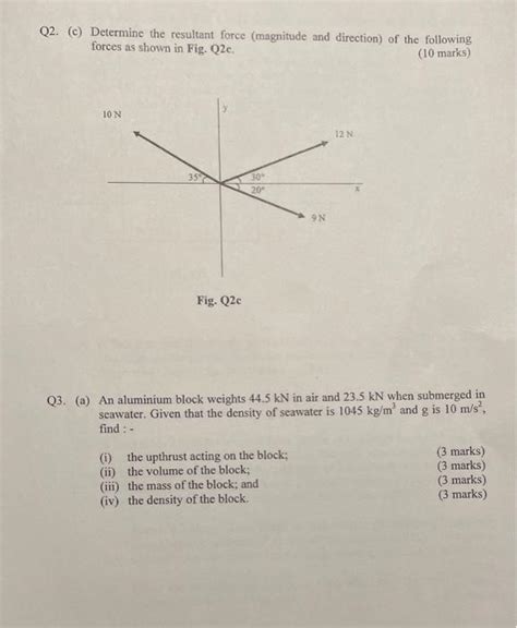 Solved Q C Determine The Resultant Force Magnitude And Chegg