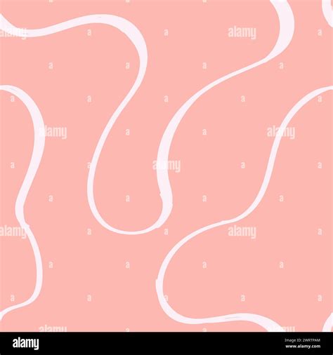 Seamless Abstract Pattern With Squiggles And Scribbles Weaved Curved Lines Chaotic Ink