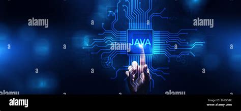 Java Programming Language Application And Web Development Concept On