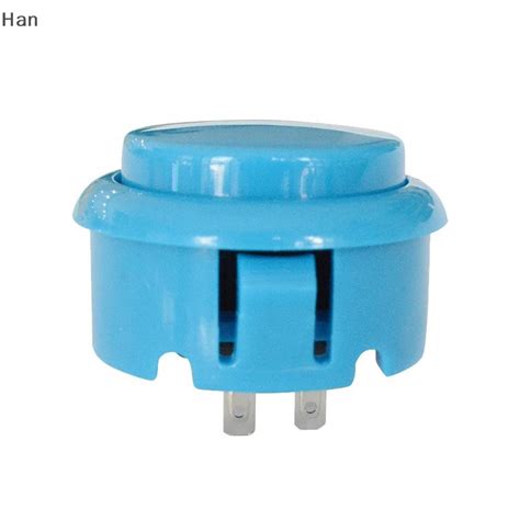 Han 1pc 30mm Circle Push Button Micro Switch Game Arcade Push Button