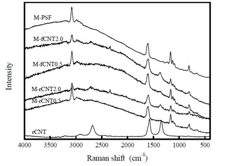Raman Spectra Of The Cnt Composite Membranes Reproduced With Download Scientific Diagram