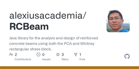 GitHub Alexiusacademia RCBeam Java Library For The Analysis And Design Of Reinforced Concrete