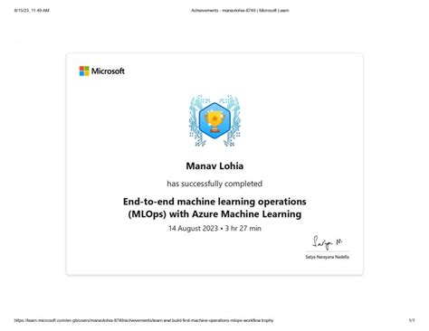 Manav Lohia On Linkedin Learnmicrosoftai Ai Mlops