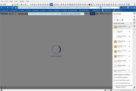webgl not enabled message on vivaldi 1 13 linux — onshape
