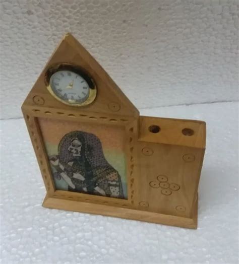 Wooden Table Clock At ₹ 250 Piece Handicraft Products In Jaipur Id 20779225755