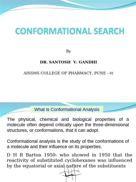 Conformational Analysis Pdf Conformational Isomerism Applied And Interdisciplinary Physics