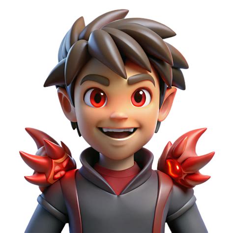 3d Render Boy With Red Armor 55240841 Png
