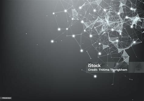 기하학적 그래픽 배경 분자 및 통신 복합체가 있는 빅 데이터 컴플렉스 원근 배경 최소한의 배열 빅 데이터 디지털 데이터 시각화