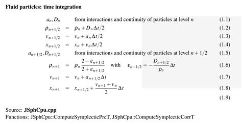 time stepping formulas velocity prediction with sympleptic scheme