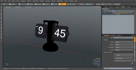 Retro Digital Flip Down Clock 3d Model 34 3ds Blend C4d Fbx Max