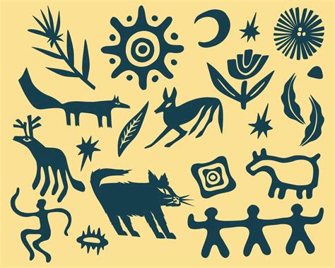 Simbolos Indigenas Vectores Iconos Gráficos Y Fondos Para Descargar