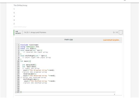 Solved Labactivity 1420 ﻿arrays And Pointerswrite A C