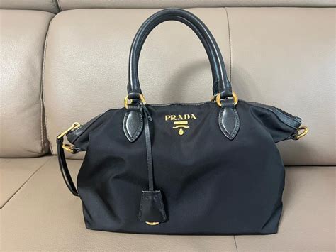 프라다 포코노 투웨이 토트 숄더백 블랙 세컨웨어