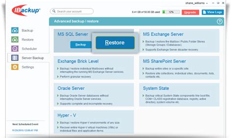 Restore Servers And Databases Using Ibackup Express™