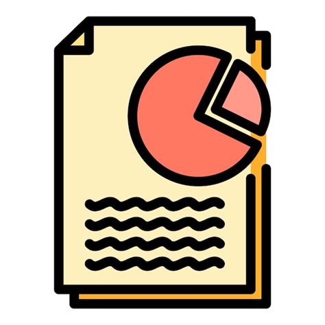 Premium Vector Pie Chart Report Icon Outline Pie Chart Report Vector