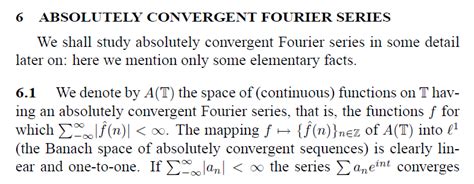 fourier analysis is a bbb t subset c bbb t mathematics