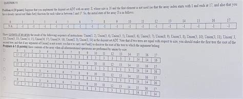 Solved Suppose That You Implement The Disjoint Set ADT With Chegg