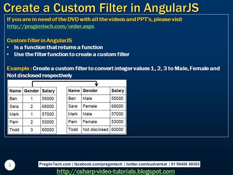 Sql Server Net And C Video Tutorial Create A Custom Filter In Angularjs
