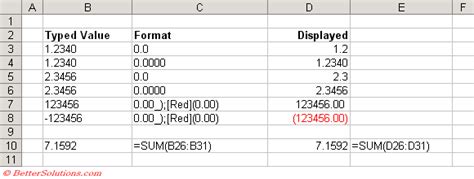 Excel Formatting Number