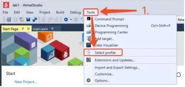 Setup External Programmer In Atmel Studio