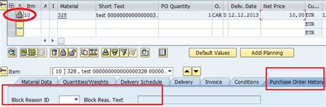 Reason To Be Asked While Deleting Po Line Item Sap Community