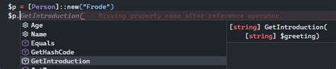 Intellisense Not Behaving Properly Before Class Object Is Instantiated · Issue 1896