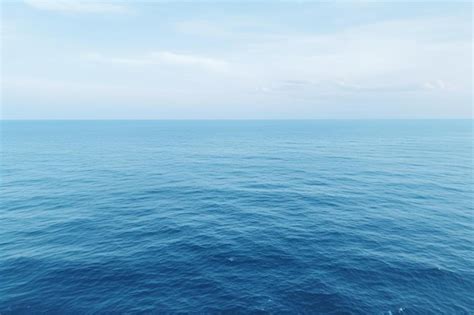 Premium Photo The Ocean Is Blue And The Sky Is Blue