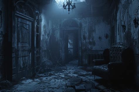 haunted house with interactive experiences premium ai generated image