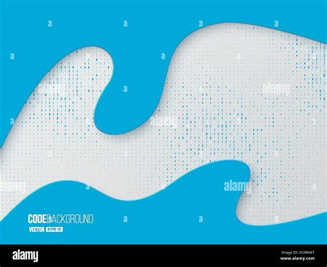 Cyberspace Binary Code White Stock Vector Images Alamy