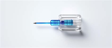 Premium Ai Image A Medicine Vial Jar For Botox With A Medical Syringe Pattern Is Shown On A