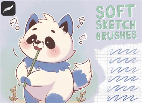 Soft Sketch Brushes Procreate Graphicsbunker