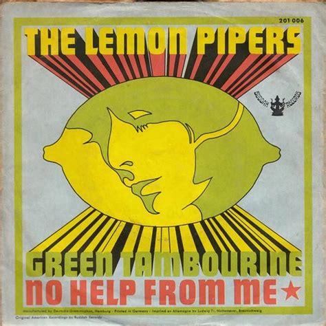 The Lemon Pipers Green Tambourine No Help From Me Vinyl 7 1967