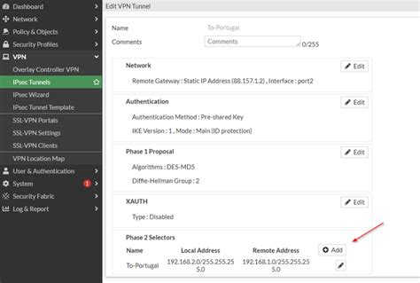 Technical Tip Access Website Over Ipsec Tunnel Fortinet Community