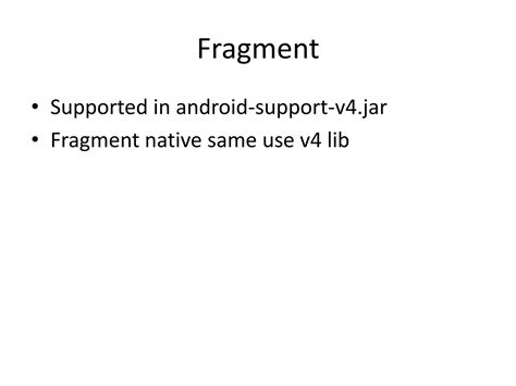 Explanation Onattach Of Fragment Class In Android Pptx