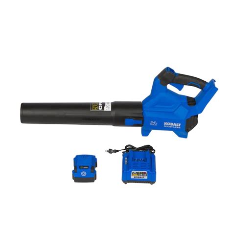 Kobalt Khb 4224a 03 24 Volt Max 500 Cfm 120 Mph Brushless Handheld Cordless Electric Leaf Blower