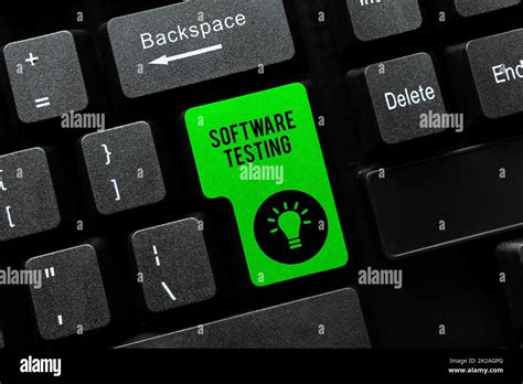 Text Showing Inspiration Software Testing Internet Concept Activity To