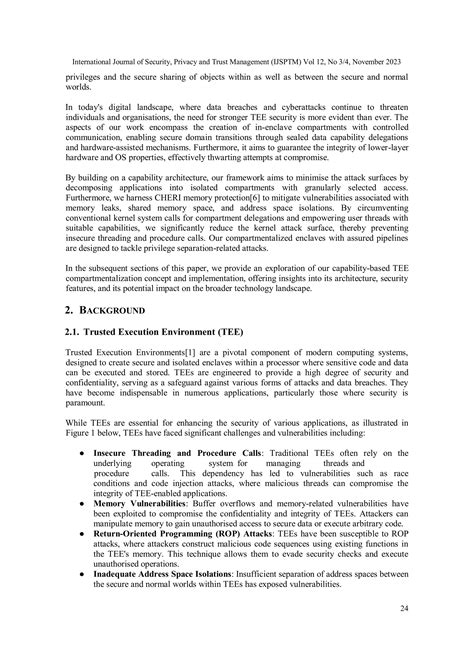 Object Capability Model For Tee A Cheri Based Compartmentalization Approach Pdf