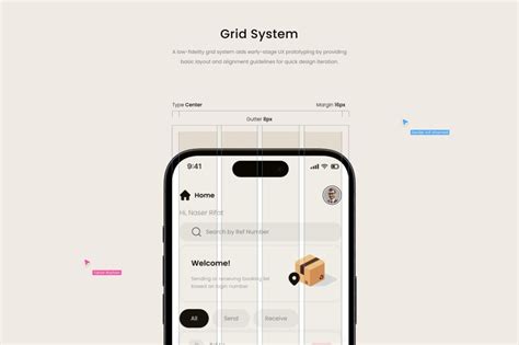 Ui Gridlines App Interface Design Ios App Design Web Layout Design