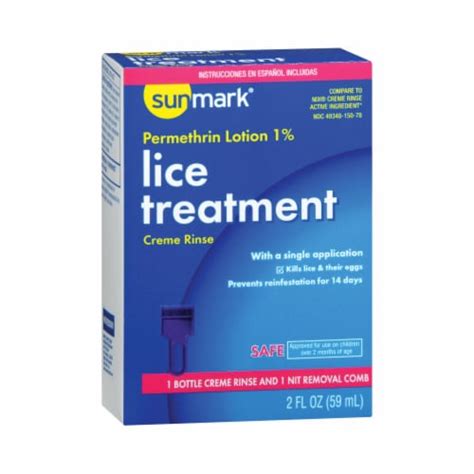 Sunmark Permethrin Lice Treatment Kit 2 Oz Bottle 1 Ct Ralphs