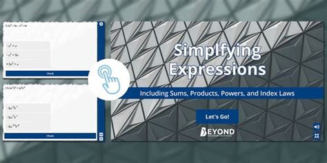 Simplifying Expressions Multiple Choice Quiz Teacher Made