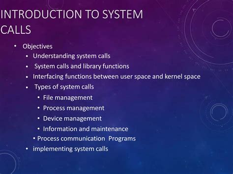 operating system calls input and output by rohit malav ppt